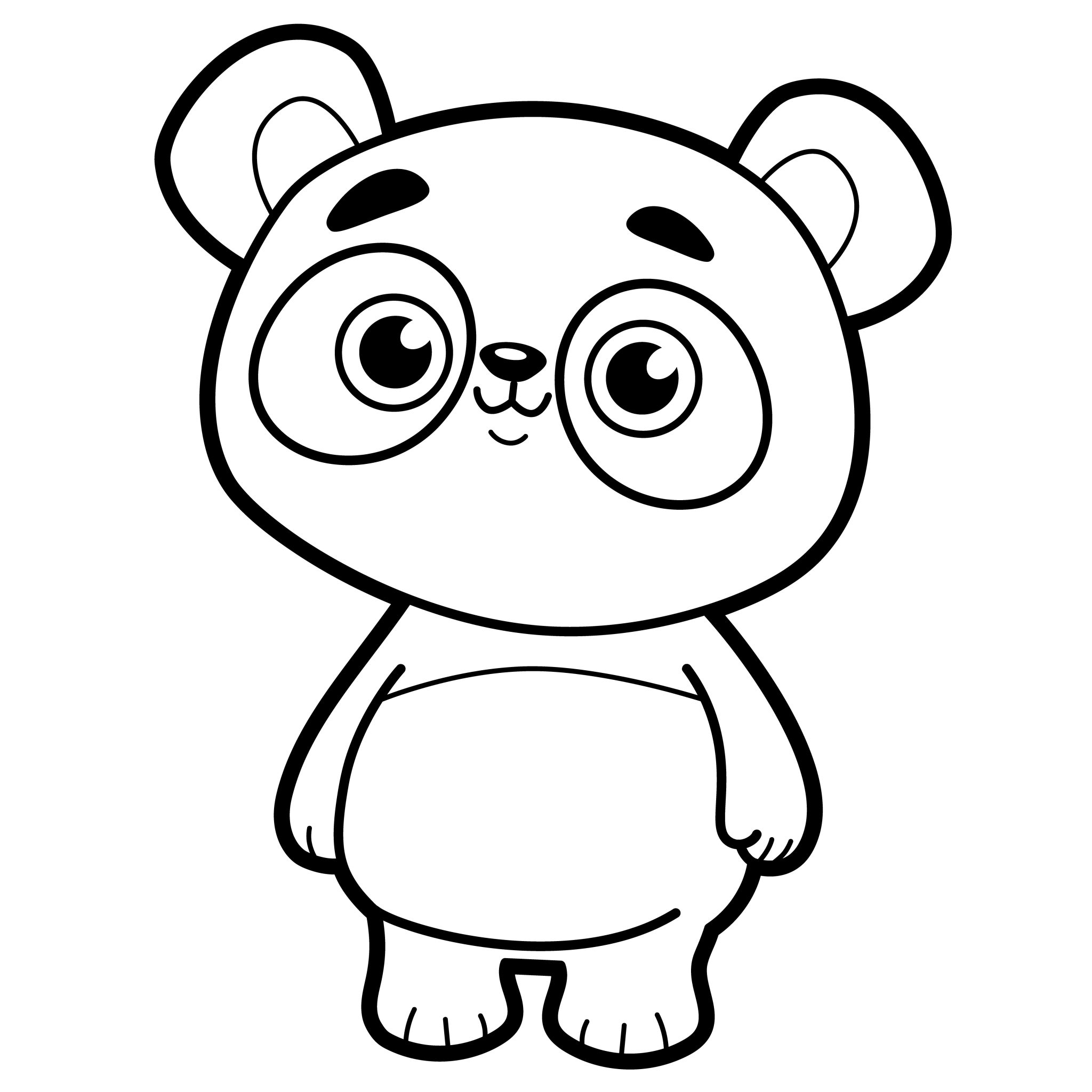 Panda para colorir - Blog Roupinhas Tec-Bebe